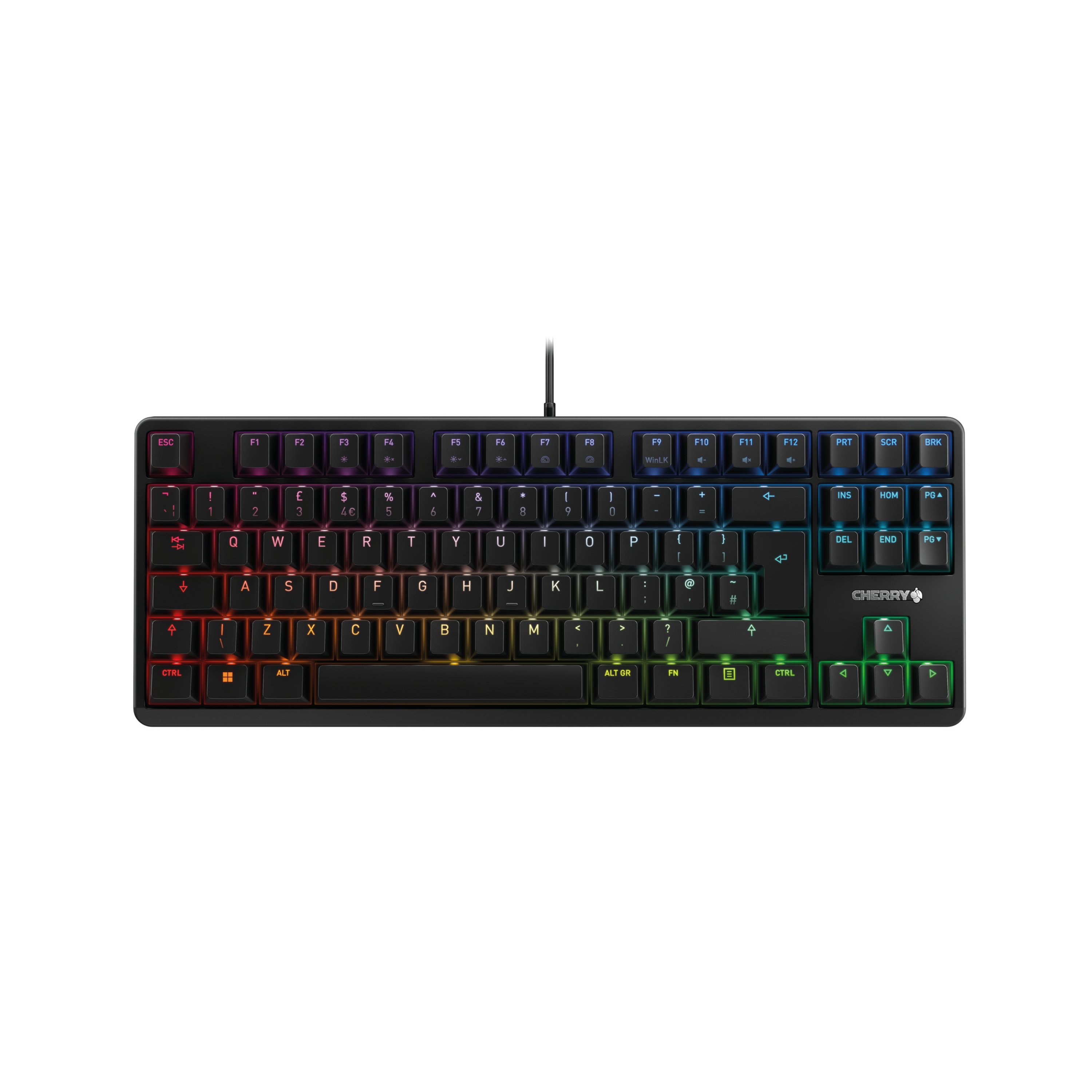 Cherry G80-3000N RGB TKL Mechanical Wired Keyboard without Numeric ...