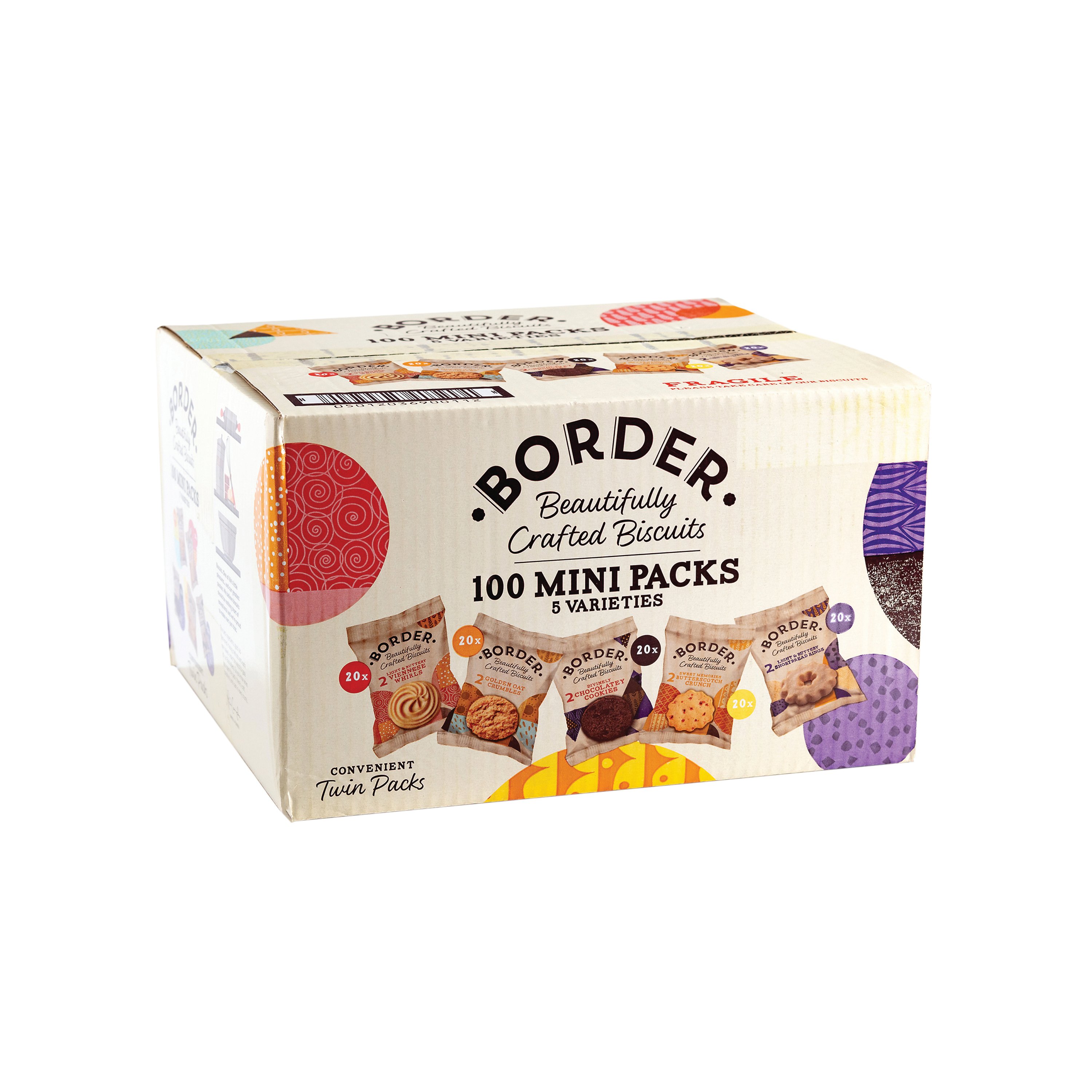 Border Biscuits Mini Packs 5 Varieties Pack of 100 MP100