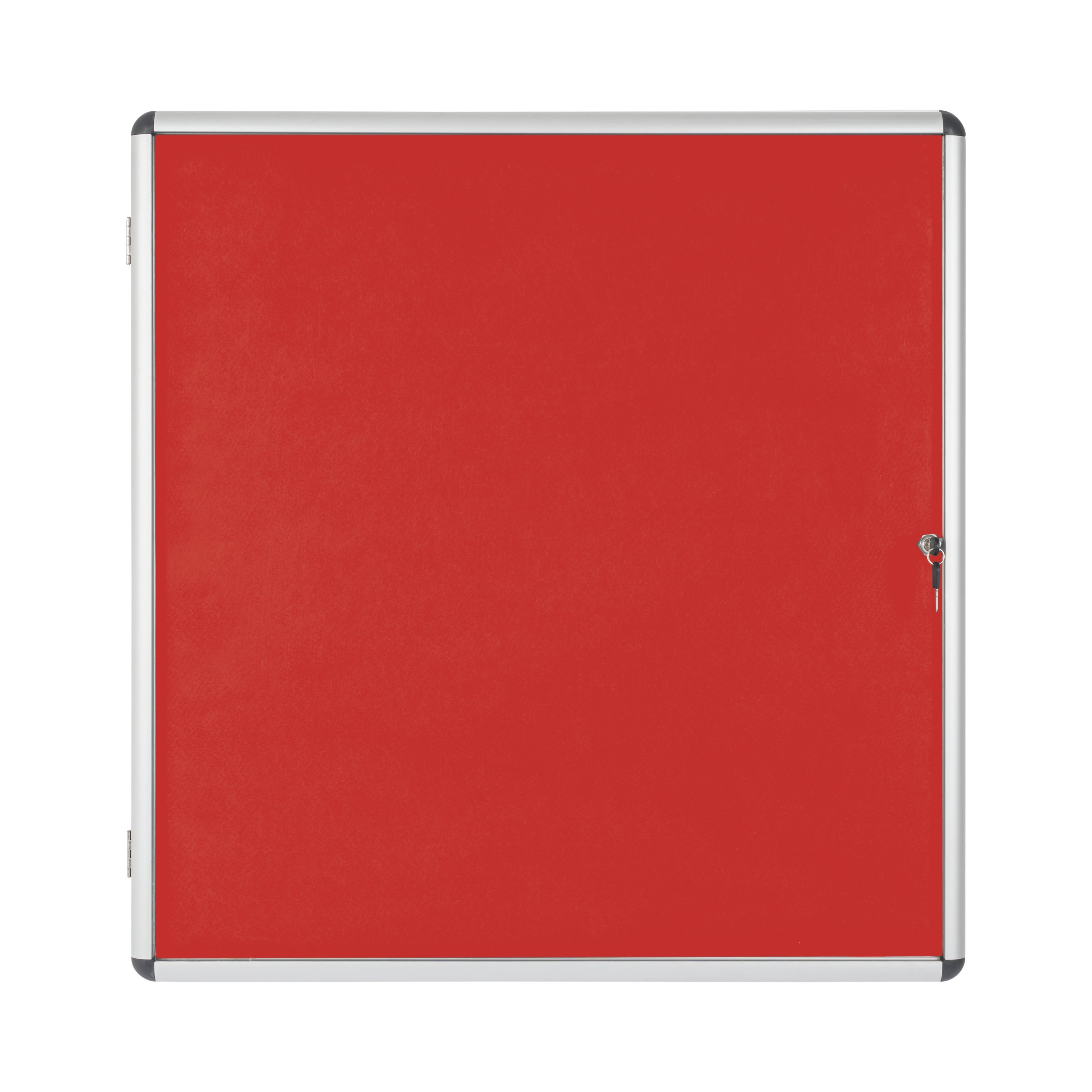 Bi-Office Enclore Display Case Red Felt Acrylic Aluminium Frame 12xA4 ...