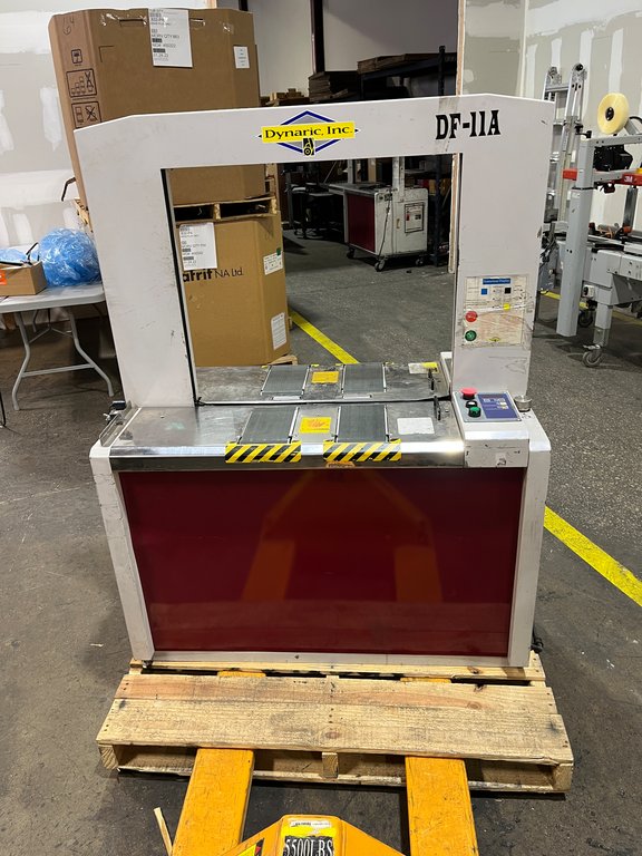 Used Dynaric DF-11A Fully Automatic Bottom Seal Strapping Machine