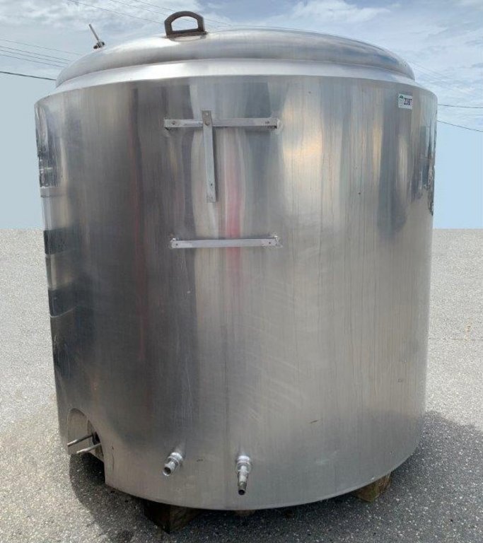 Used 1200 Gallon Stainless Steel Jacketed Mix Tank