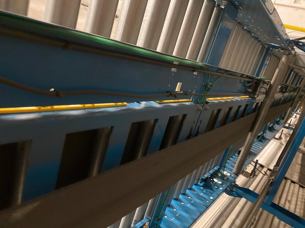 Used Hytrol EZ Logic Roller Conveyor System