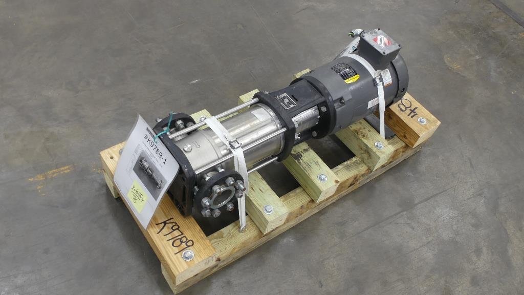 Used Grundfos CRN15 Centrifugal Pump w 10 hp motor