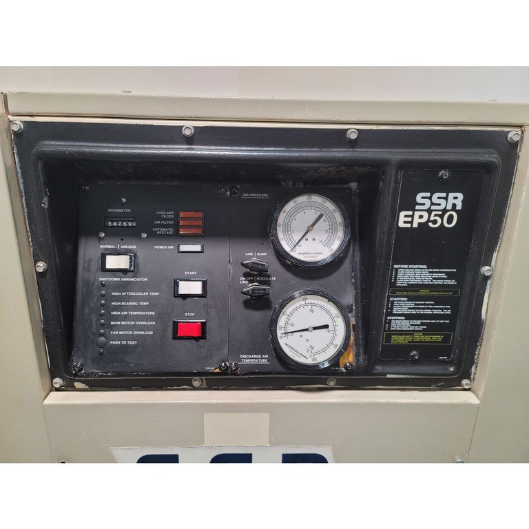 Used SSR-EP50 Ingersoll-Rand EP50 Rotary Screw Air Compressor 50 Horsepower