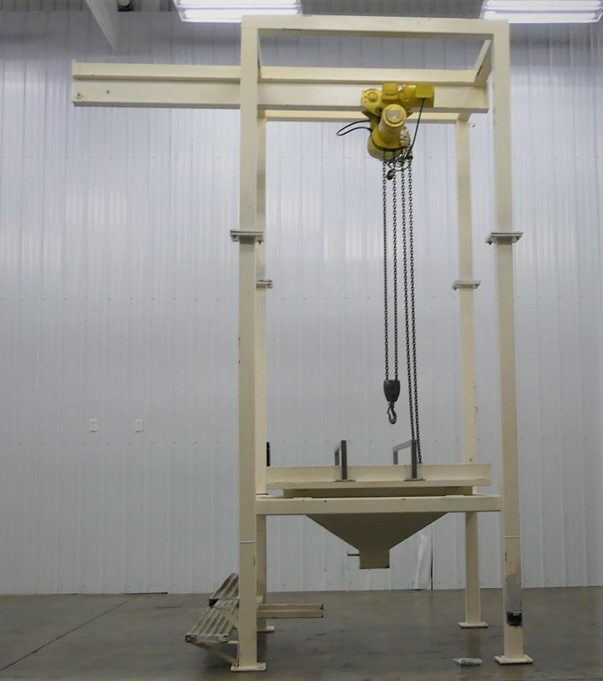 Used Supersac Unloading Station with 2 Ton Hoist