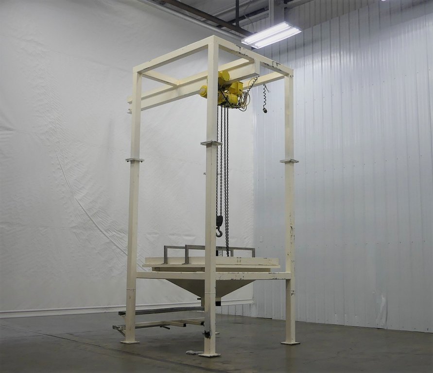 Used Supersac Unloading Station with 2 Ton Hoist