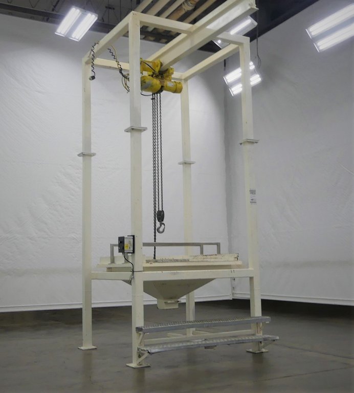 Used Supersac Unloading Station with 2 Ton Hoist