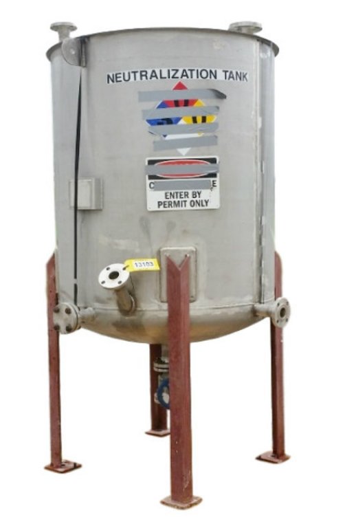 Used 460 Gallon Stainless Steel Neutralization Tank