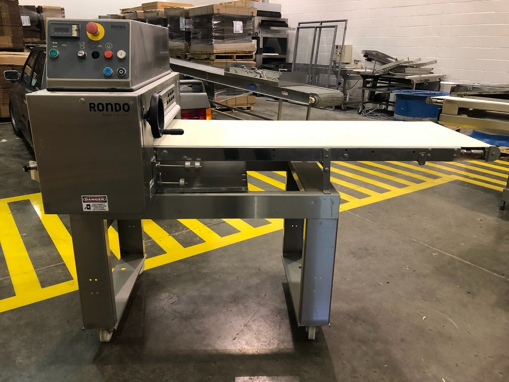 Used Rondo ZKWA6007AE Stainless Steel Dough Sheeter