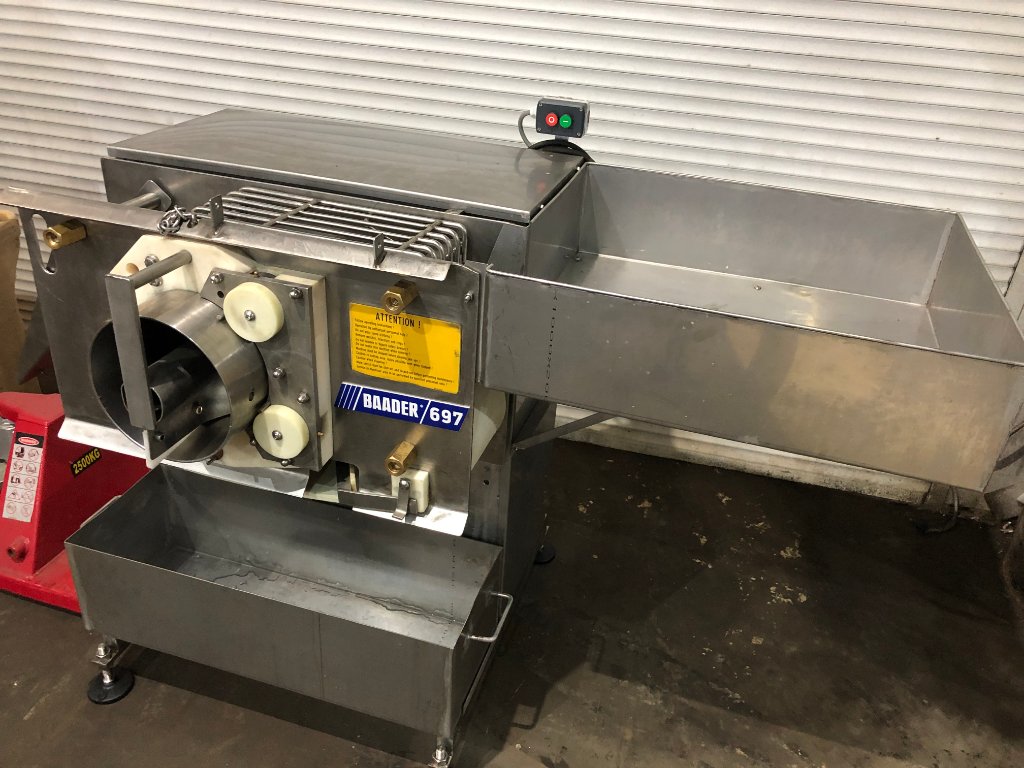 Used Baader 697 Stainless Steel Meat and Bone Separator