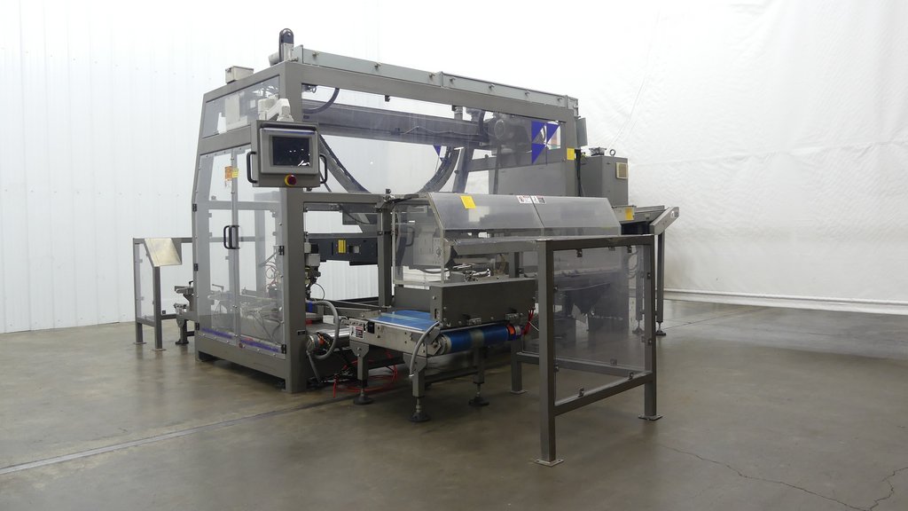 Used Vertical Pick and Place Blueprint Automation Case Packer