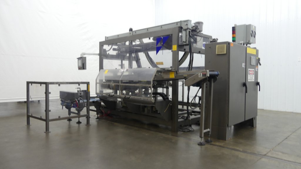 Used Vertical Pick and Place Blueprint Automation Case Packer