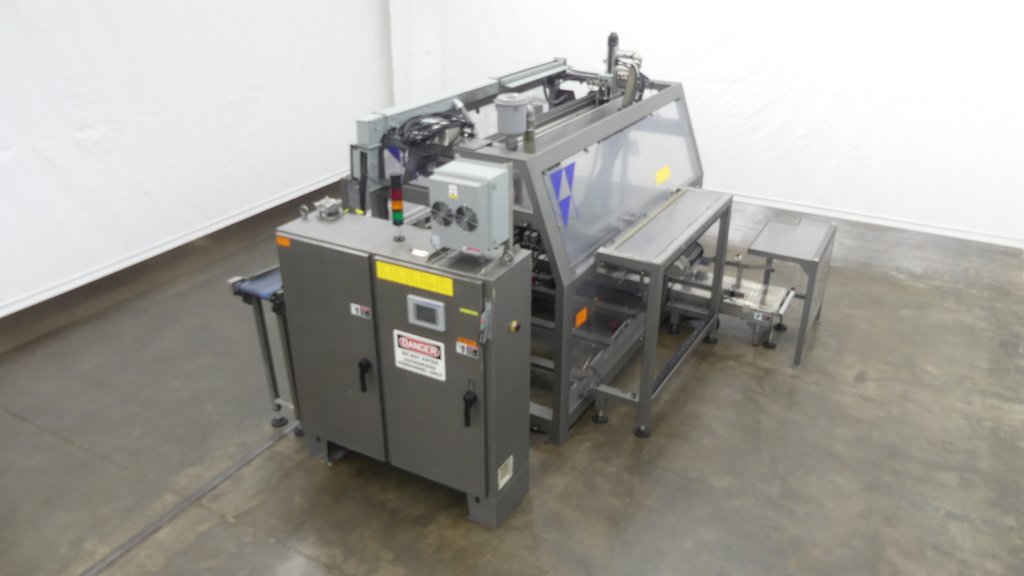 Used Vertical Pick and Place Blueprint Automation Case Packer