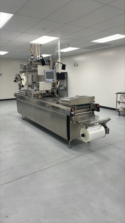 Used Multivac R145 Stainless Steel Rollstock Thermoformer