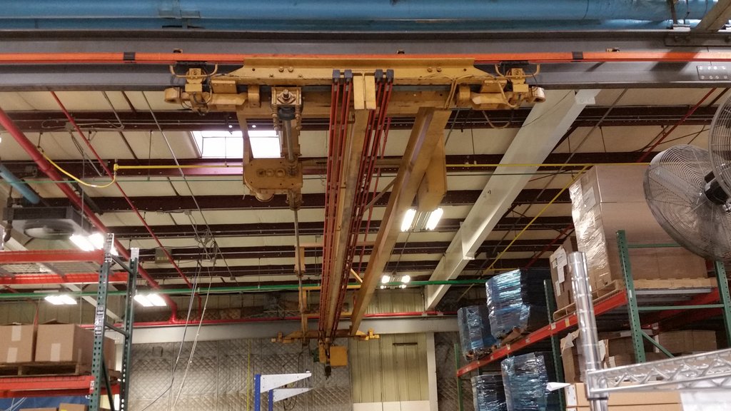 Used Louden Acco 3 Ton Warehouse Rail Crane