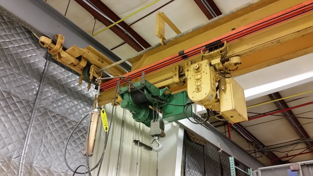 Used Louden Acco 3 Ton Warehouse Rail Crane