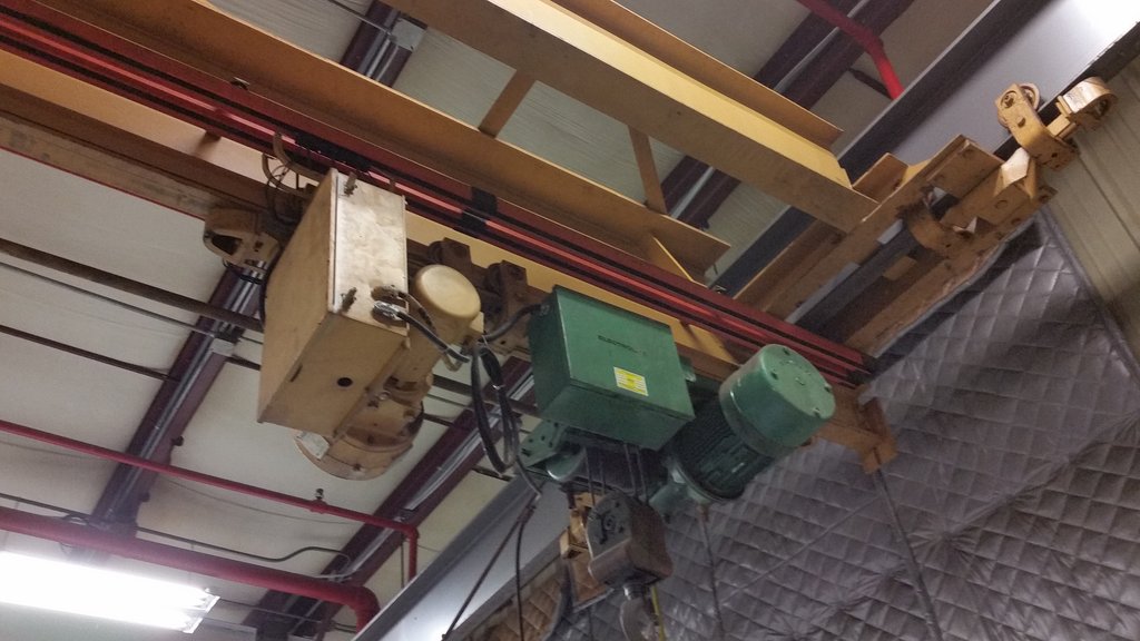 Used Louden Acco 3 Ton Warehouse Rail Crane