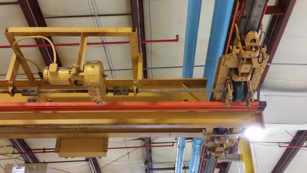 Used Louden Acco 3 Ton Warehouse Rail Crane