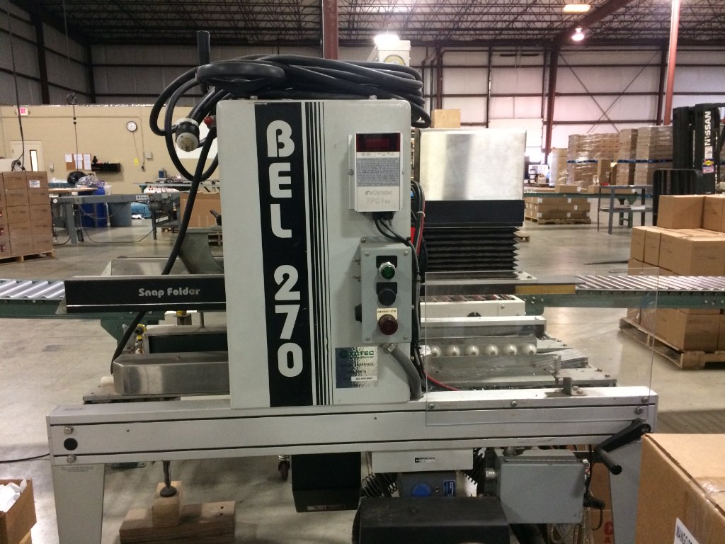 Used BEL-270 Wexxar Bel 270 Glue Top and Bottom Case Sealer