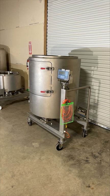 Used Pall Life Sciences 650L Stainless Steel Jacketed Mixing Tank
