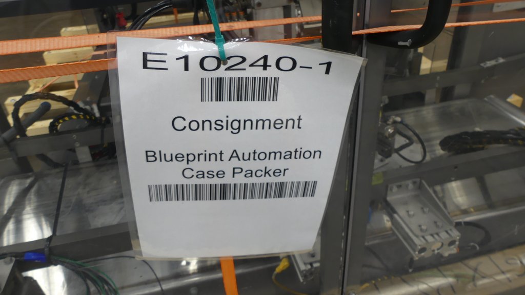Used Vertical Pick and Place Blueprint Automation Case Packer