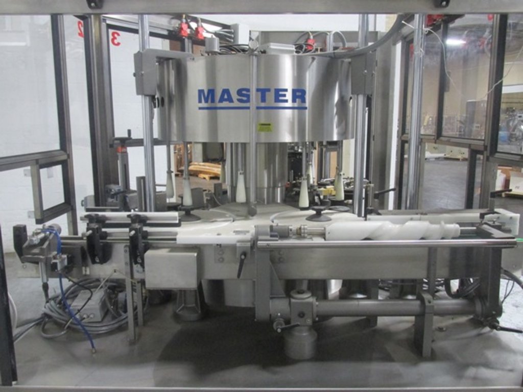 Used PE Labelers Master Stainless Steel Rotary Labeler