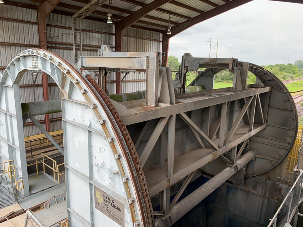 Used Heyl and Patterson Rotary Railcar Dumper System