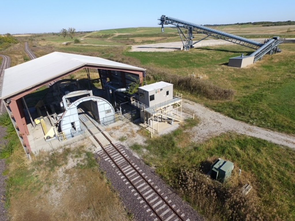 Used Heyl and Patterson Rotary Railcar Dumper System