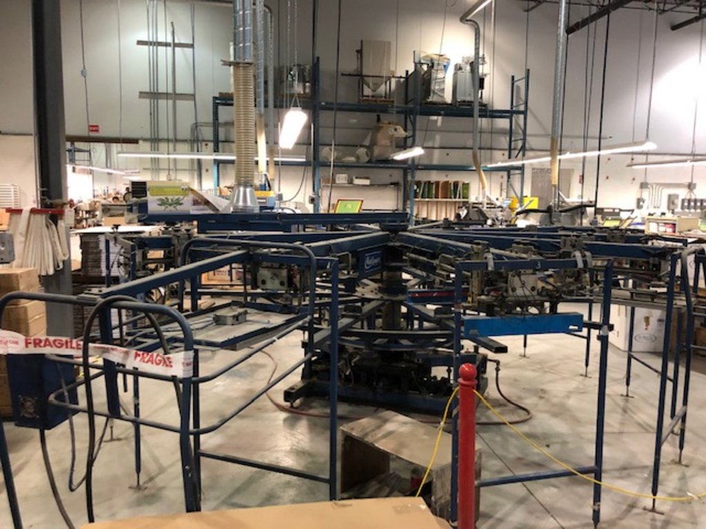 Used Challenger 810 10 Station Carousel Screen Printing Press