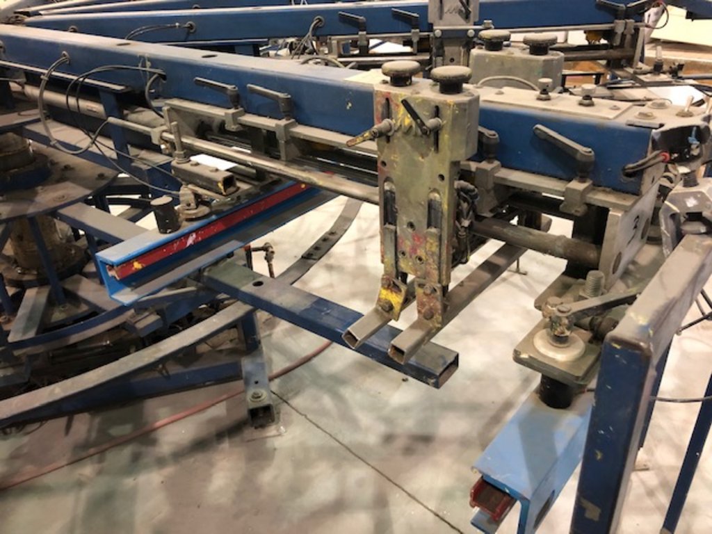 Used Challenger 810 10 Station Carousel Screen Printing Press