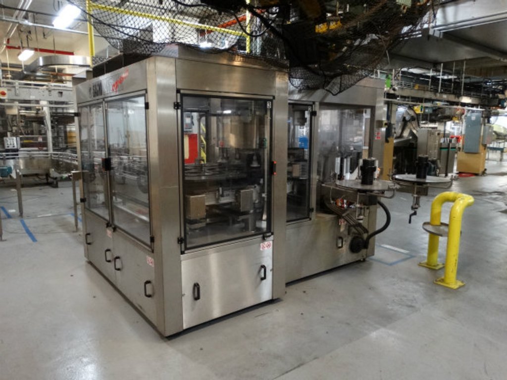 Used Opera 200 RF Sacmi Opera 200RF Roll Fed Wraparound Glue Labeler