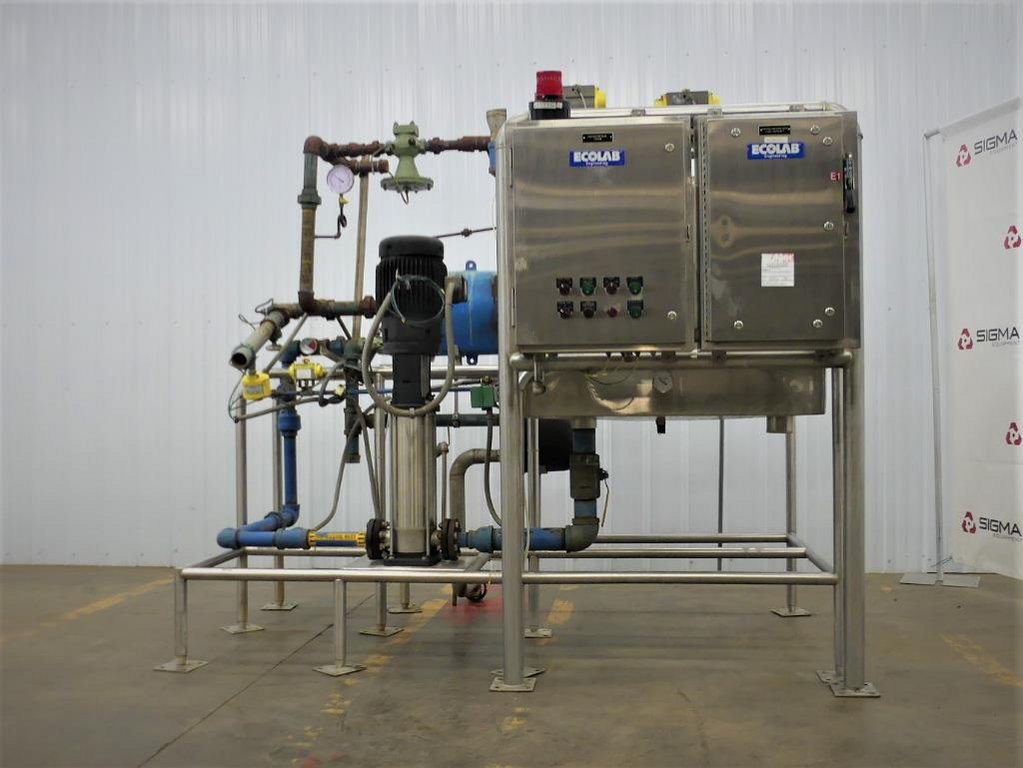 Used EcoLab CIP System with Heat Exchanger and Controls