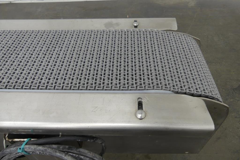 Used 14.5 Long x 8" Wide Plastic Mat Top Belt Conveyor