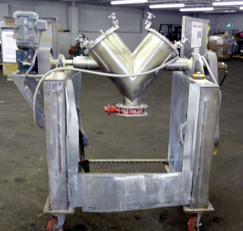Used Gemco 1 Cubic Foot Twin Shell V-Blender