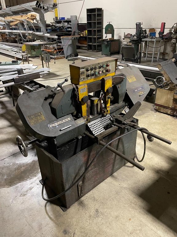 Used Peerless Band Saw 2HP Motor Gravity Roller Coveyor
