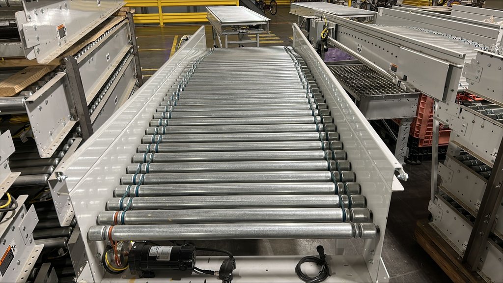 Used Powered Arch Roller Band Conveyor 10L x 36" W