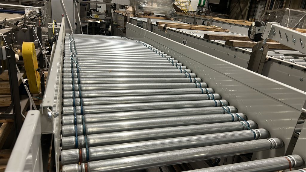 Used Powered Arch Roller Band Conveyor 10L x 36" W