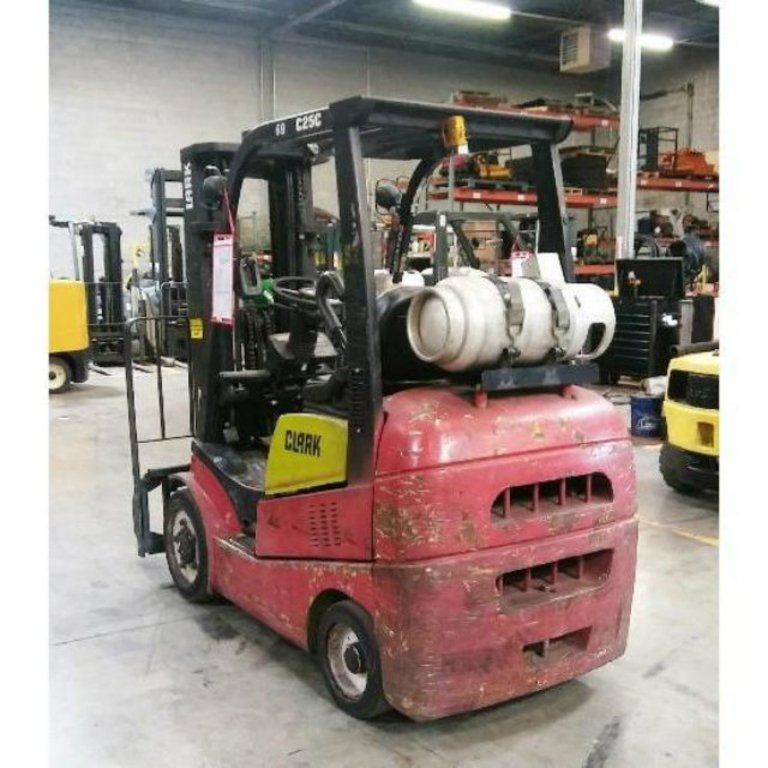 Used Clark C25C 4500 Lb Propane Fueled Forklift