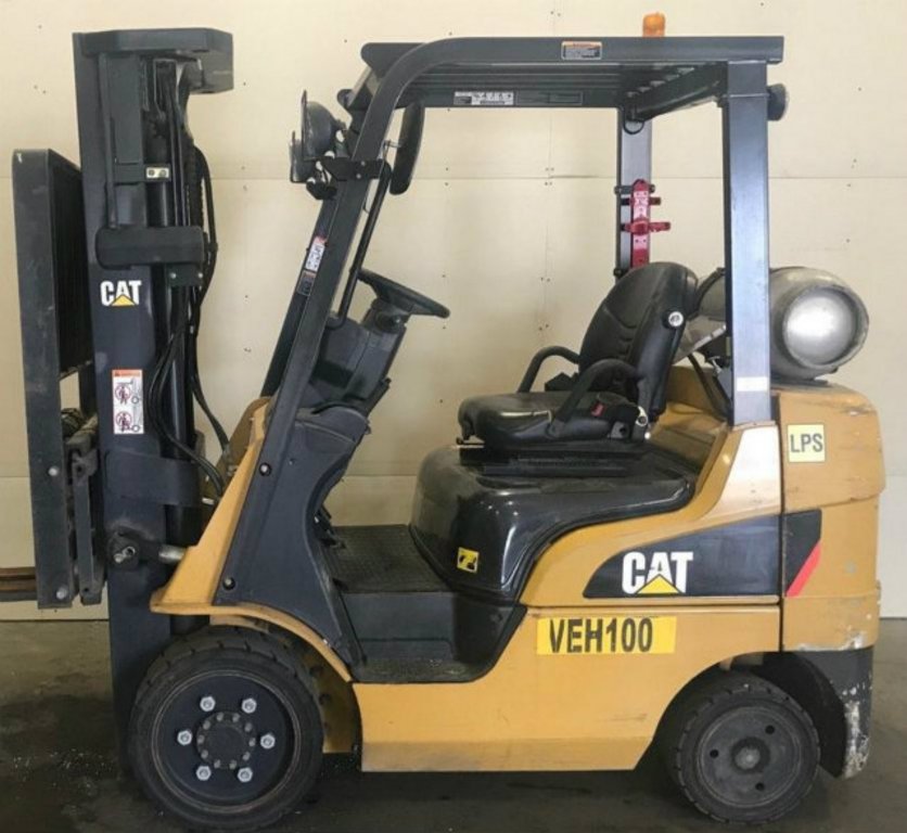 Used Caterpillar C5000 5,000 Lb Propane Fueled Forklifr