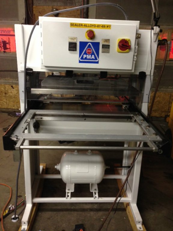 Used Alloyd 2SM1428 Medical Shuttle Tray Sealer