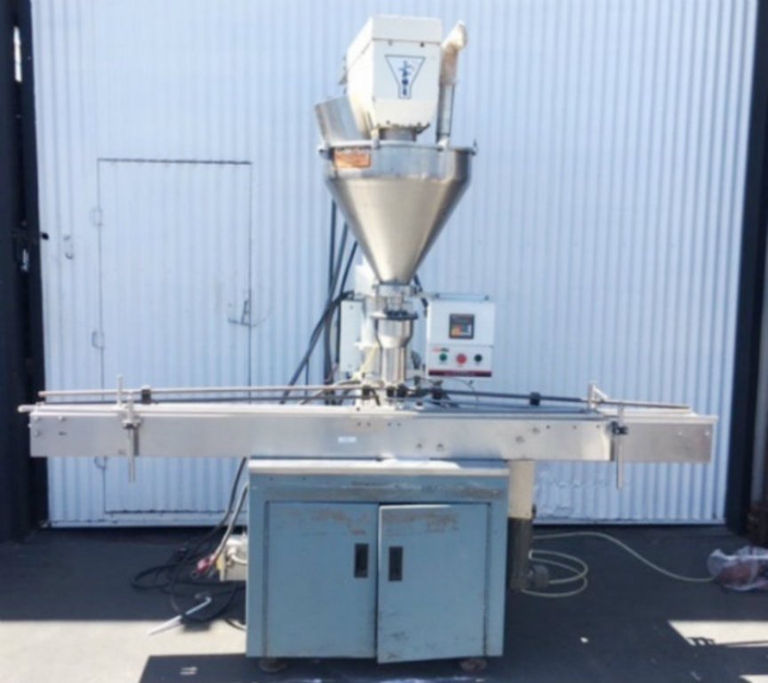 Used A-100 AMS A100 Automatic Powder Filler with Conveyor
