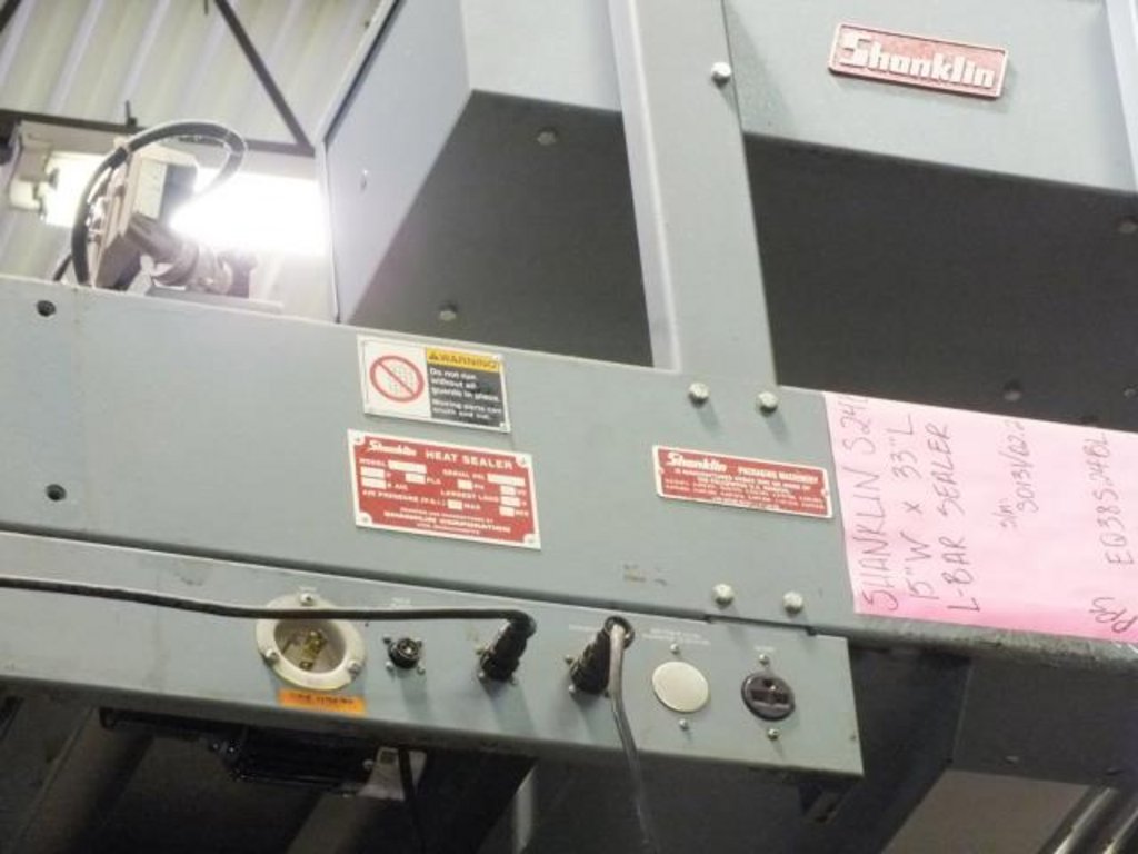 Used Shanklin S24 BL Manual L-Bar Seal Wrapper