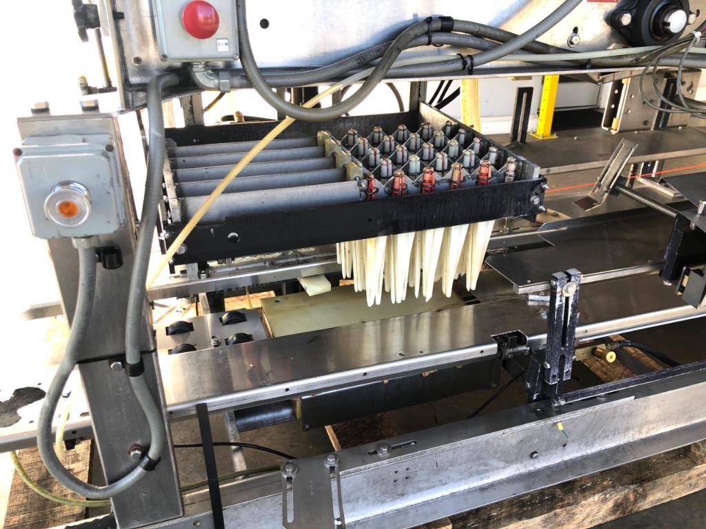 Used Hartness 825 Stainless Steel Drop Case Packer