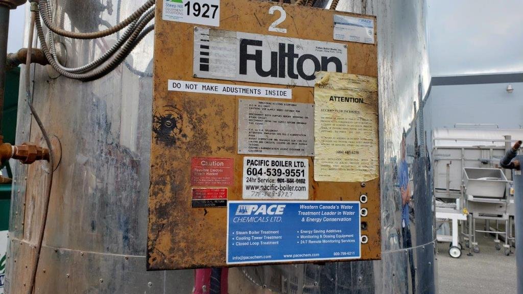 Used ICS/FB-A 60 Fulton 60 Horsepower Gas Fired Steam Boiler