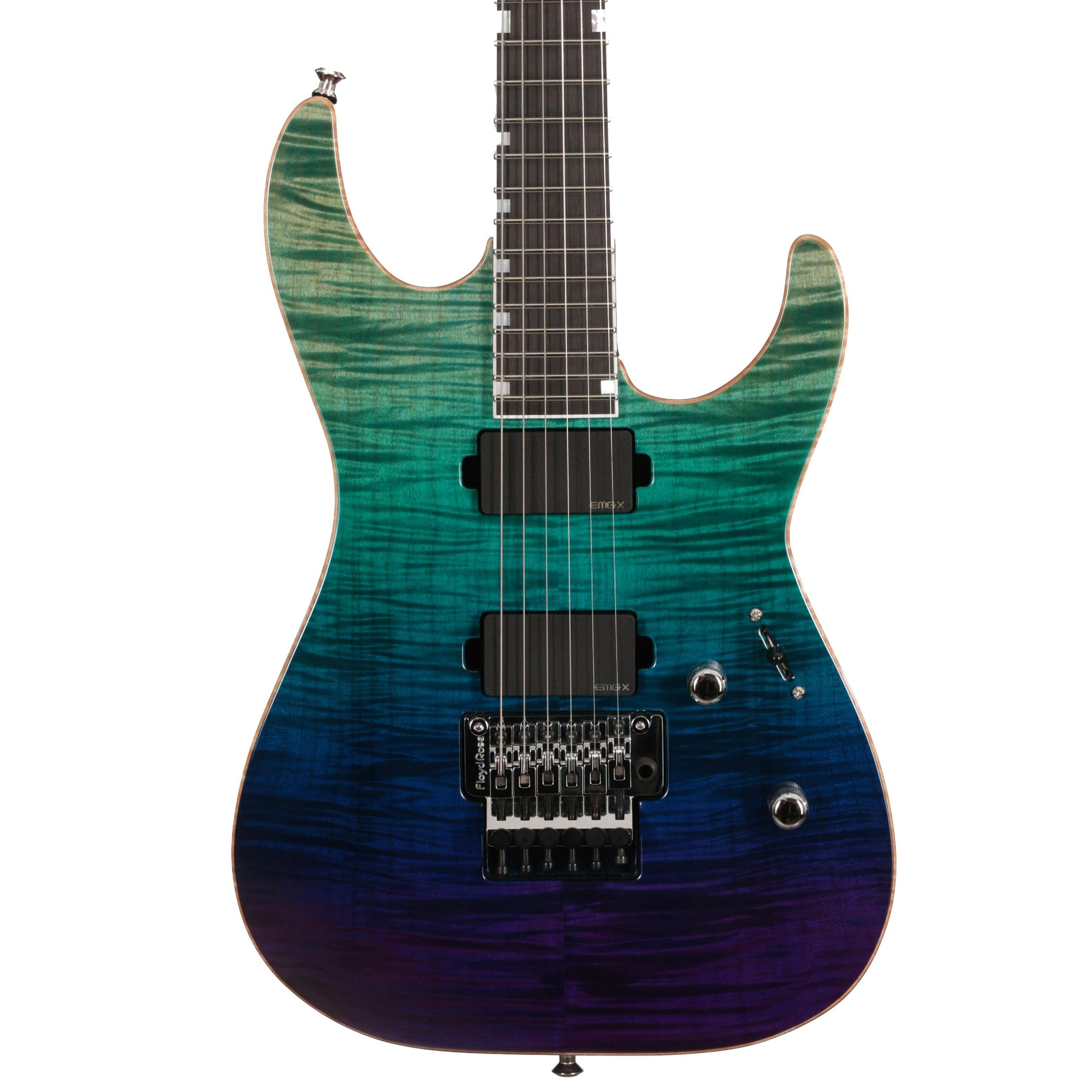 ESP USA M-II FR DLX Flame Maple in Violet Shadow Fade - Andertons Music Co