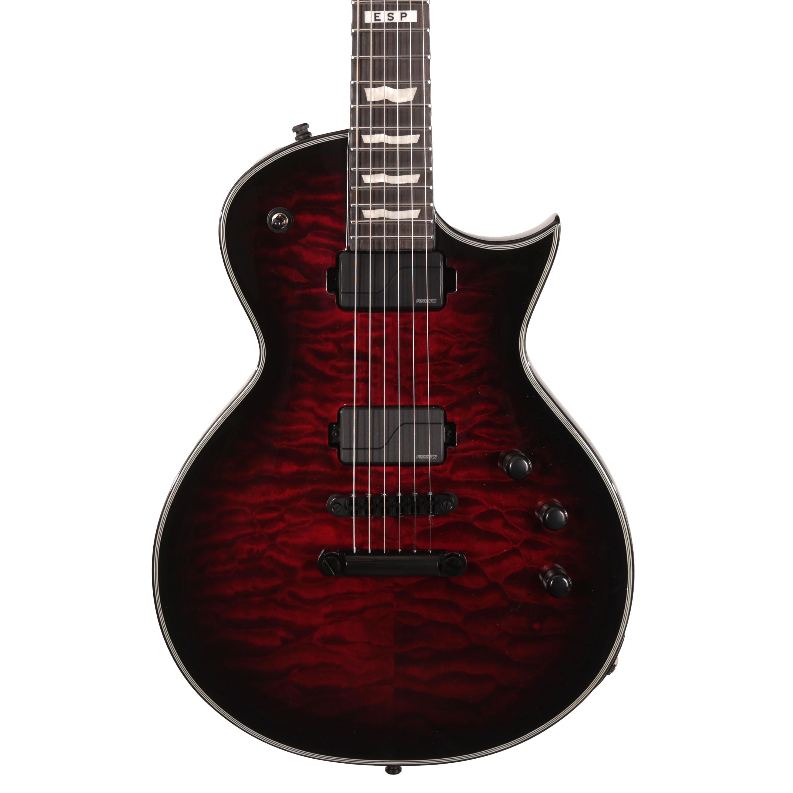 ESP E-II Eclipse Electric Guitar in See-Thru Black Cherry Sunburst ...