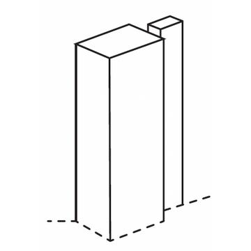 Sculpt Matt Paint-To-Order Flat Feature post, 3000x50x100mm | PWS ...