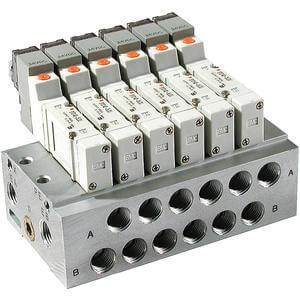 SMC Manifold Base / Valves / Spare Parts / SMC Pneumatics / Pneumatics ...