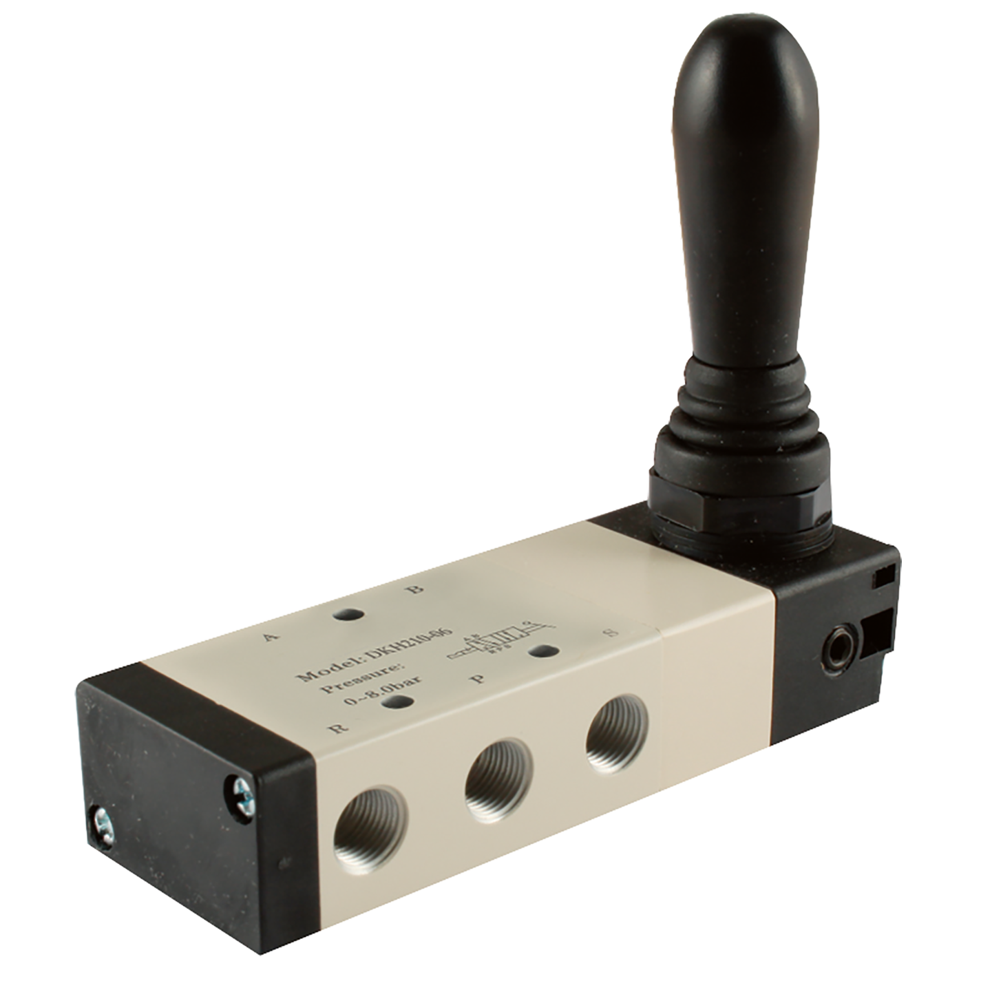 5/3- 1/4" BSPP LEV/SPR/LEV APB Valve / 5 Port 3 Position / Manual and ...