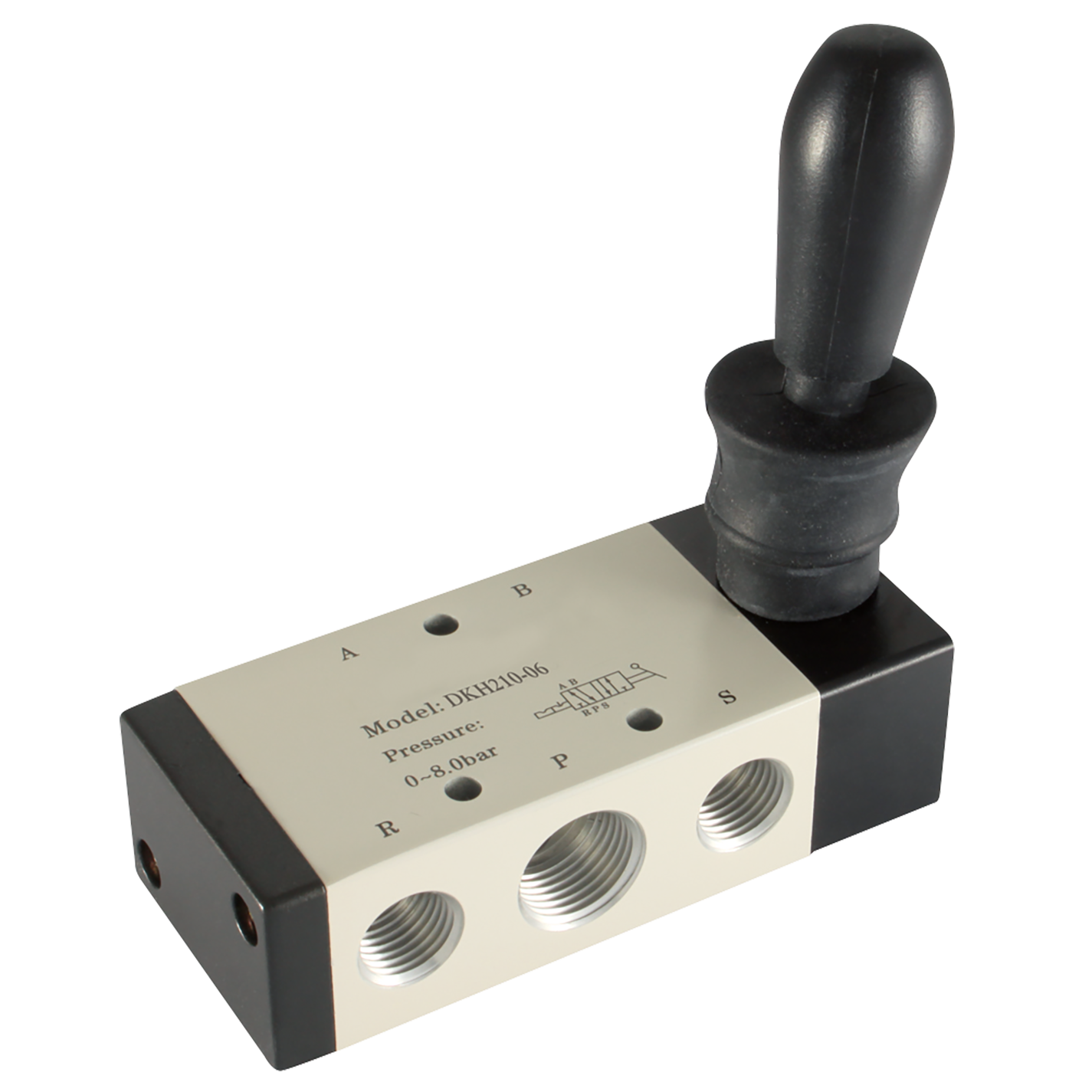 1/8" 5/2. Lever Lever Valve / 5 Port 2 Position / Manual and Mechanical ...